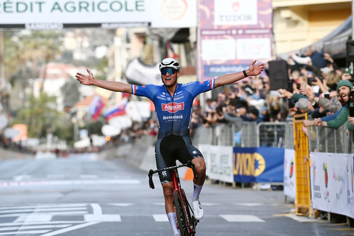 Mathieu van der Poel powers to Milan-San Remo victory with explosive ...