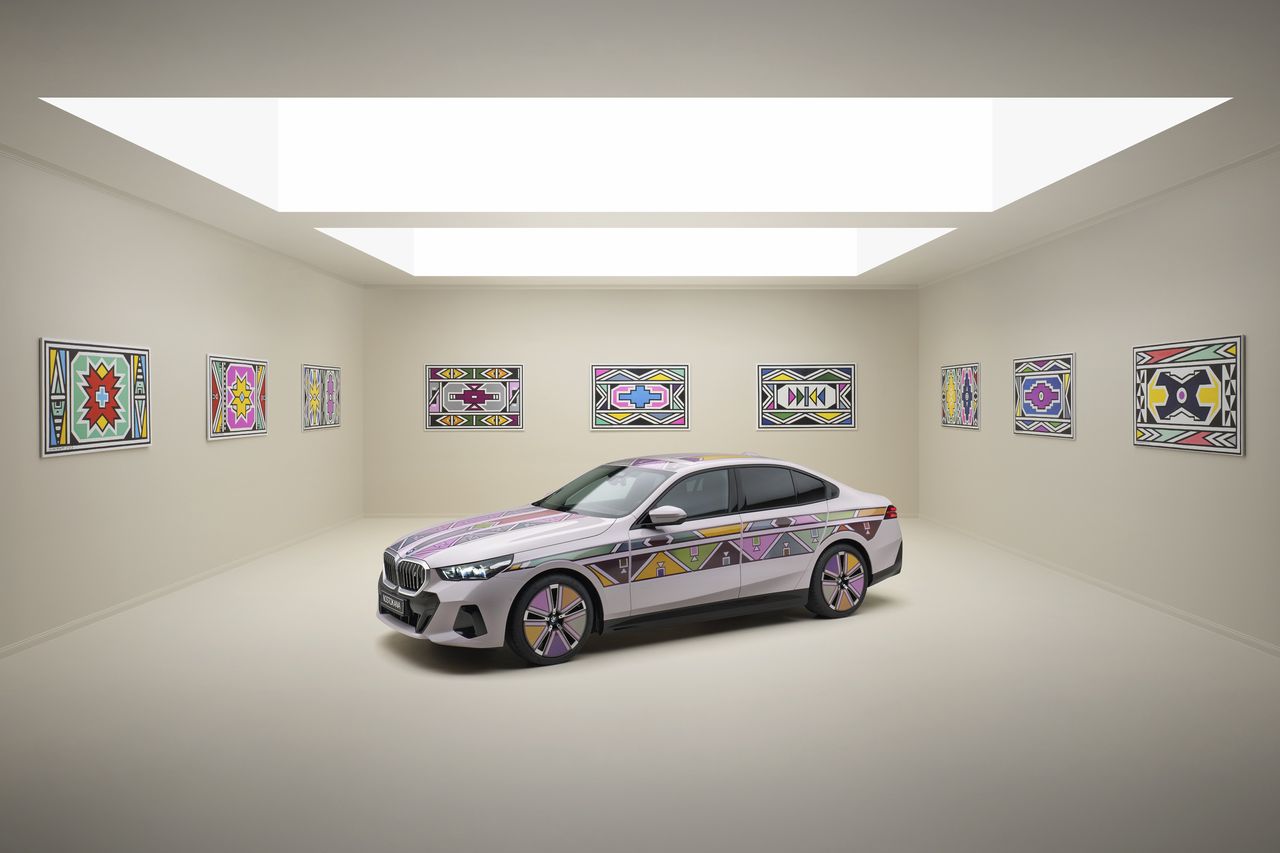 BMW i5 Flow NOSTOKANA, the new Art Car unveiled at Frieze LA | Wallpaper*