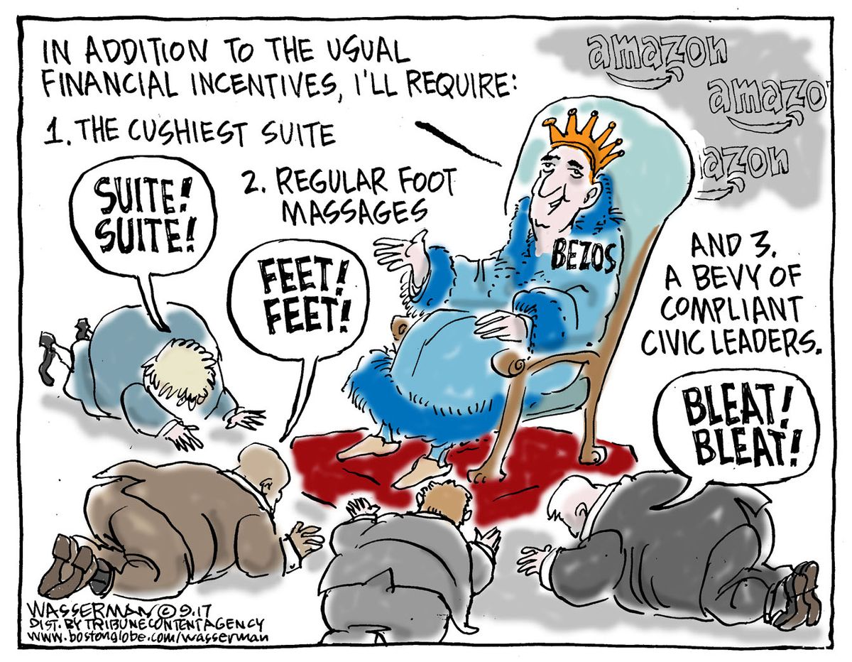 Editorial cartoon U.S. Amazon Bezos | The Week