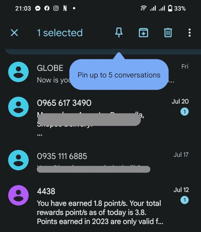Google Messages is upping the ante on pinned conversations | Android ...