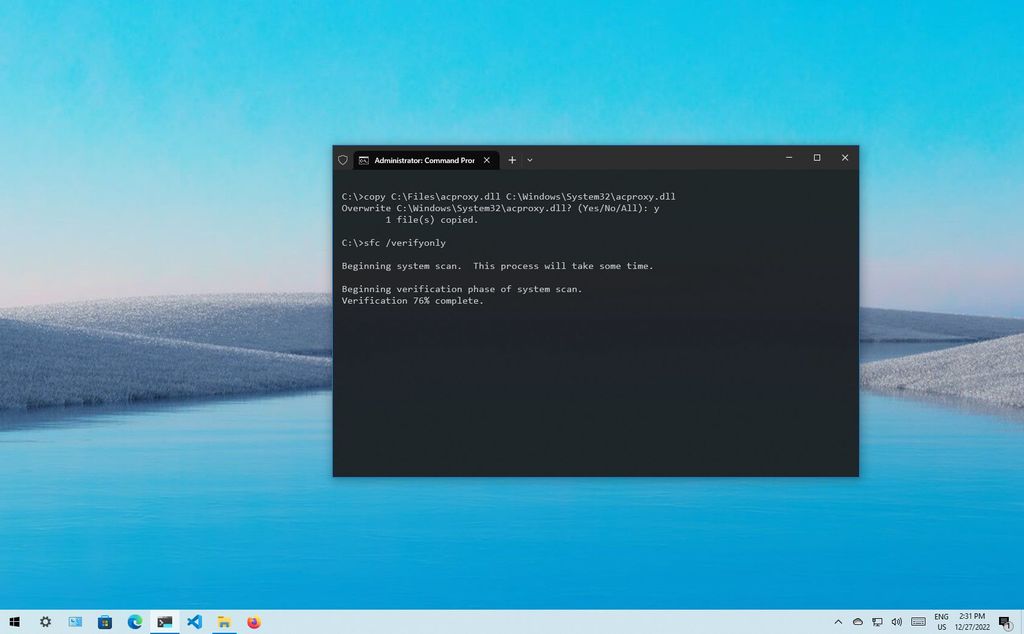 How to use Windows 10's System File Checker (SFC) scannow command to ...