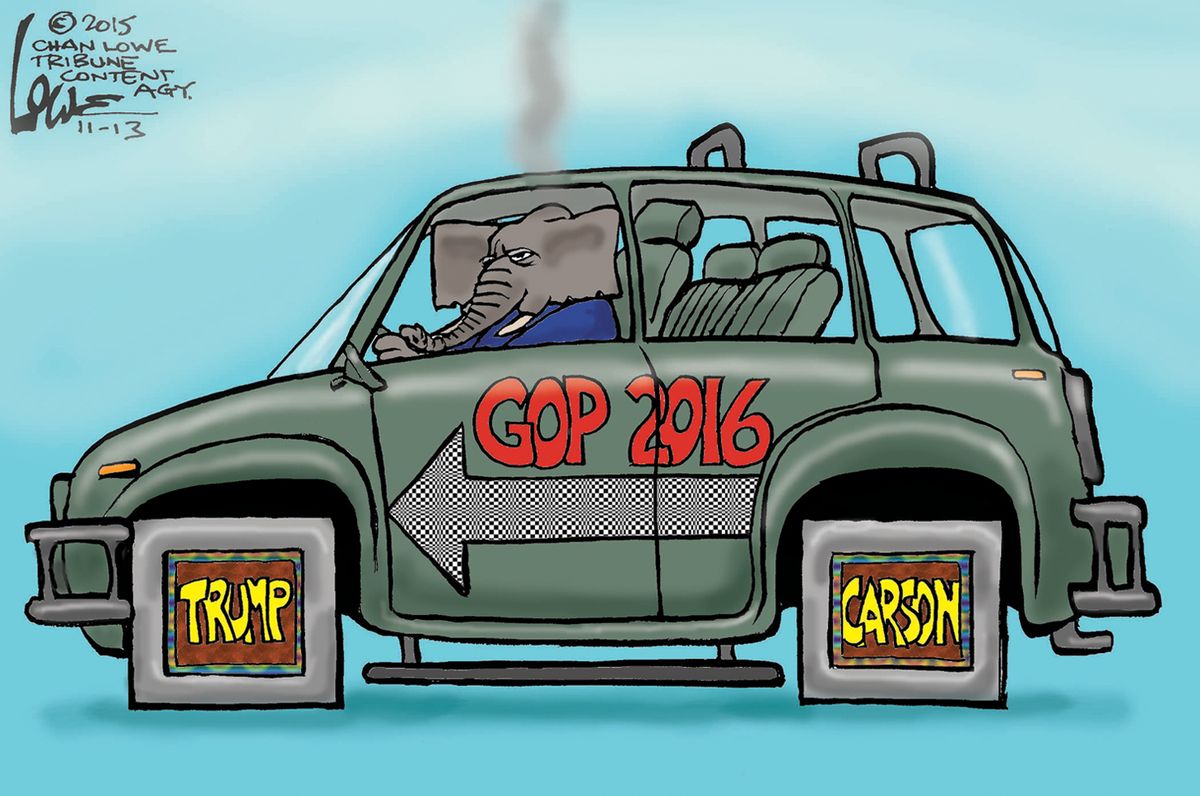 Political cartoon U.S. Trump Carson 2016 | The Week
