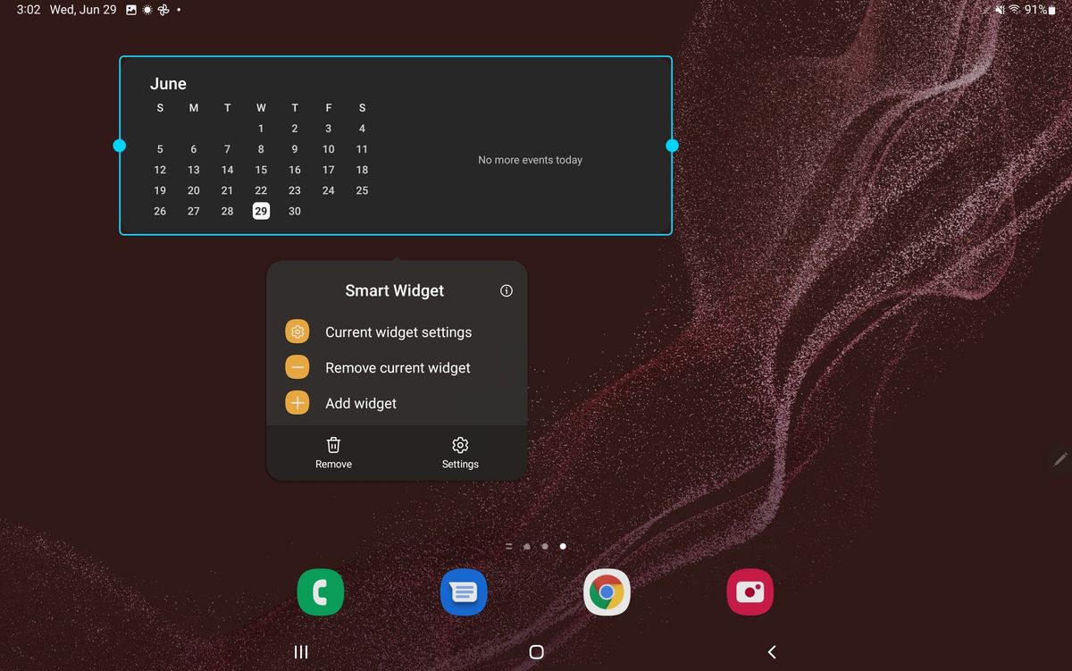 How to use Smart Widgets on Galaxy Tab S8 | Android Central