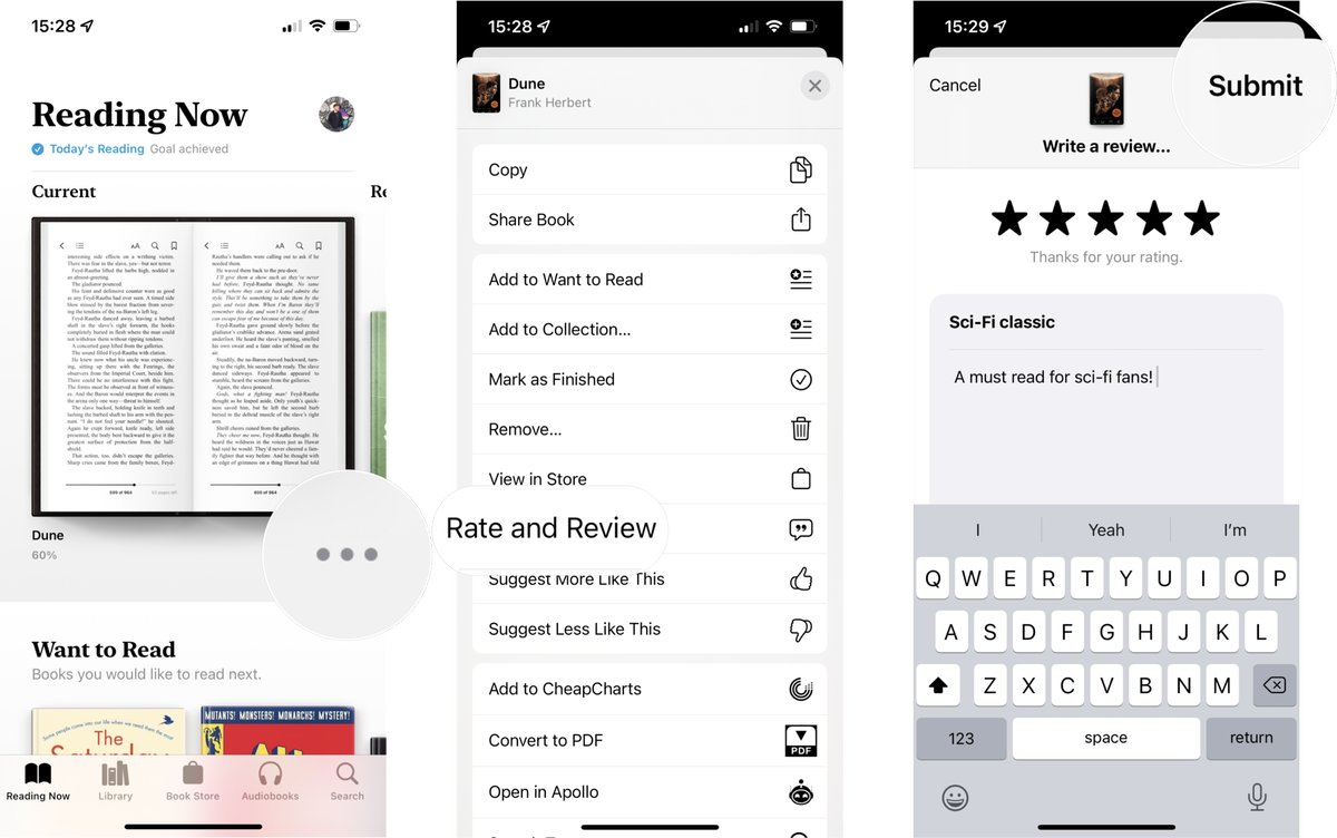 How to rate and review books in Apple Books on iPhone and iPad | iMore