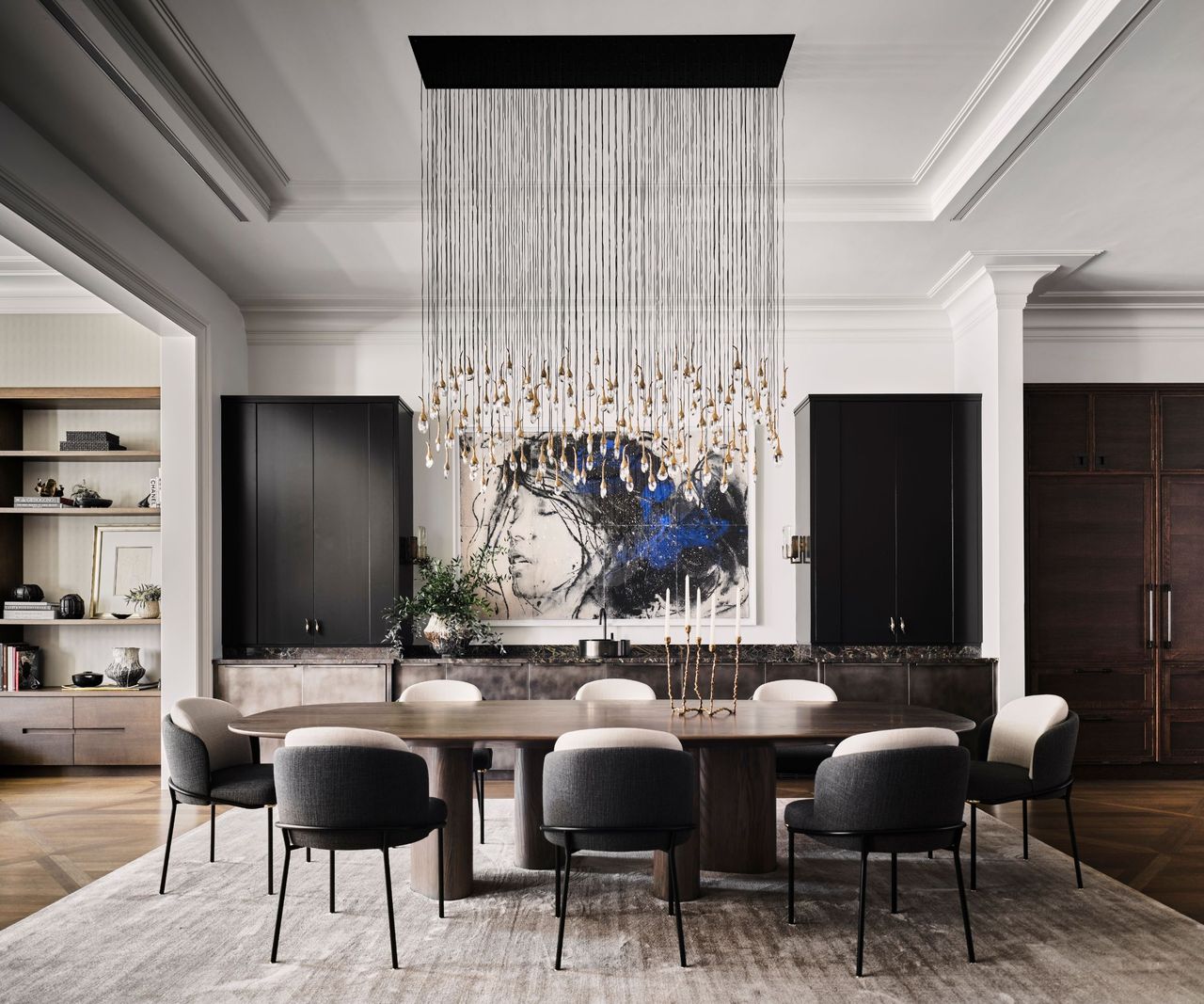 This historic Boston home has a dramatic but elegant interior | Homes ...