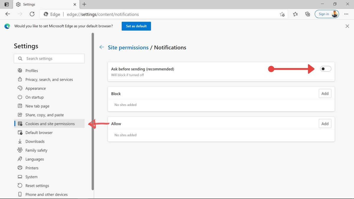How To Stop Websites From Asking To Send Notifications Techradar