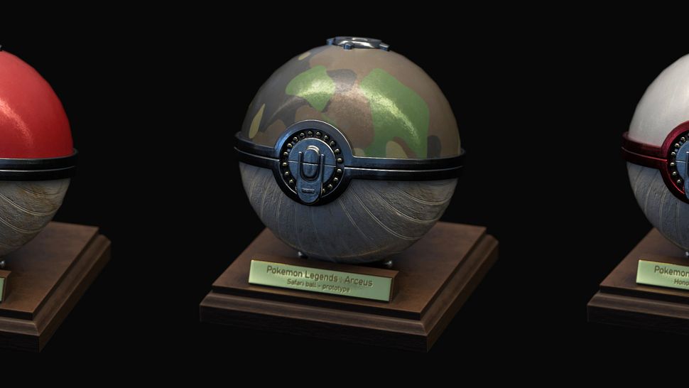 Pokemon Legends: Arceus' new Pokeball brought to life in photo ...