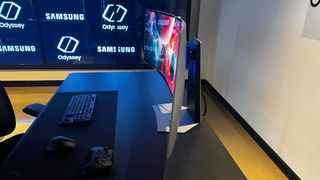 I felt like a multitasking monster in front of Samsung's new 49-inch ...