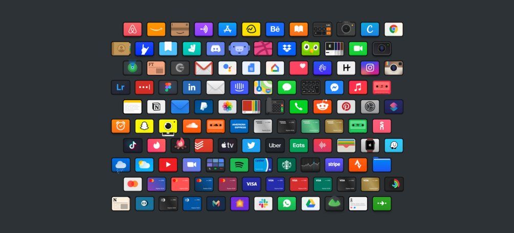 This icon pack replaces those boring squircle app icons with some ...