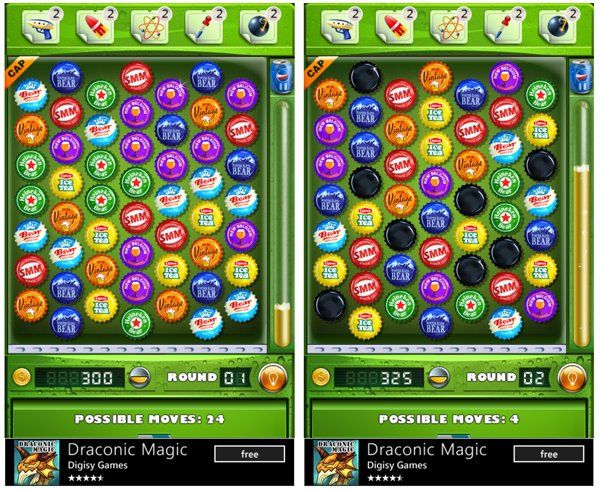 AE Cap Mania, a bottle cap matching game for Windows Phone | Windows ...