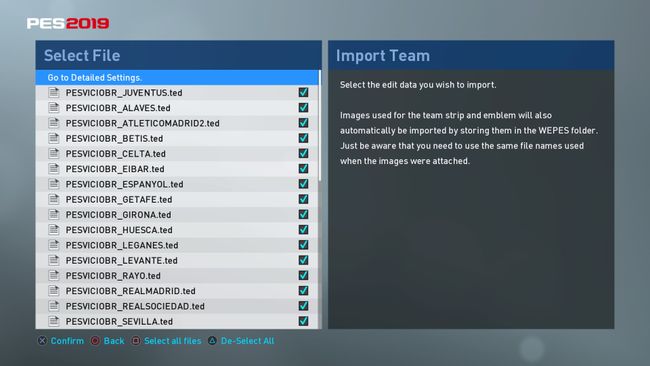 PES 2019 option file guide: How to get all the official kits and badges ...