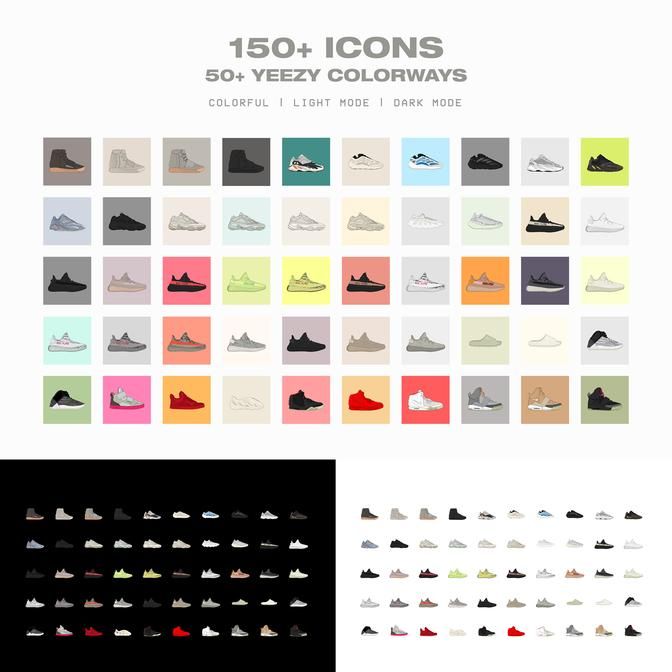 This stunning Yeezy icon pack is perfect for the sneakerhead's Home ...