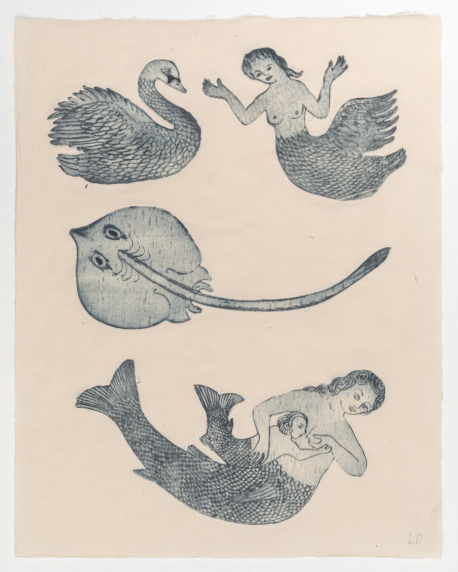 Artist Lauren Drescher’s mythical mermaid prints at Planthouse New York ...