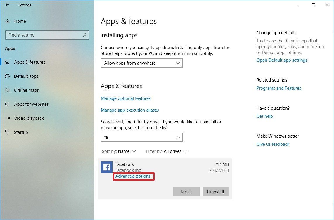 How to manage apps settings on Windows 10 April 2018 Update | Windows Central