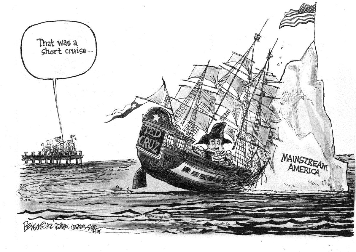 Political cartoon U.S. Ted Cruz campaign | The Week