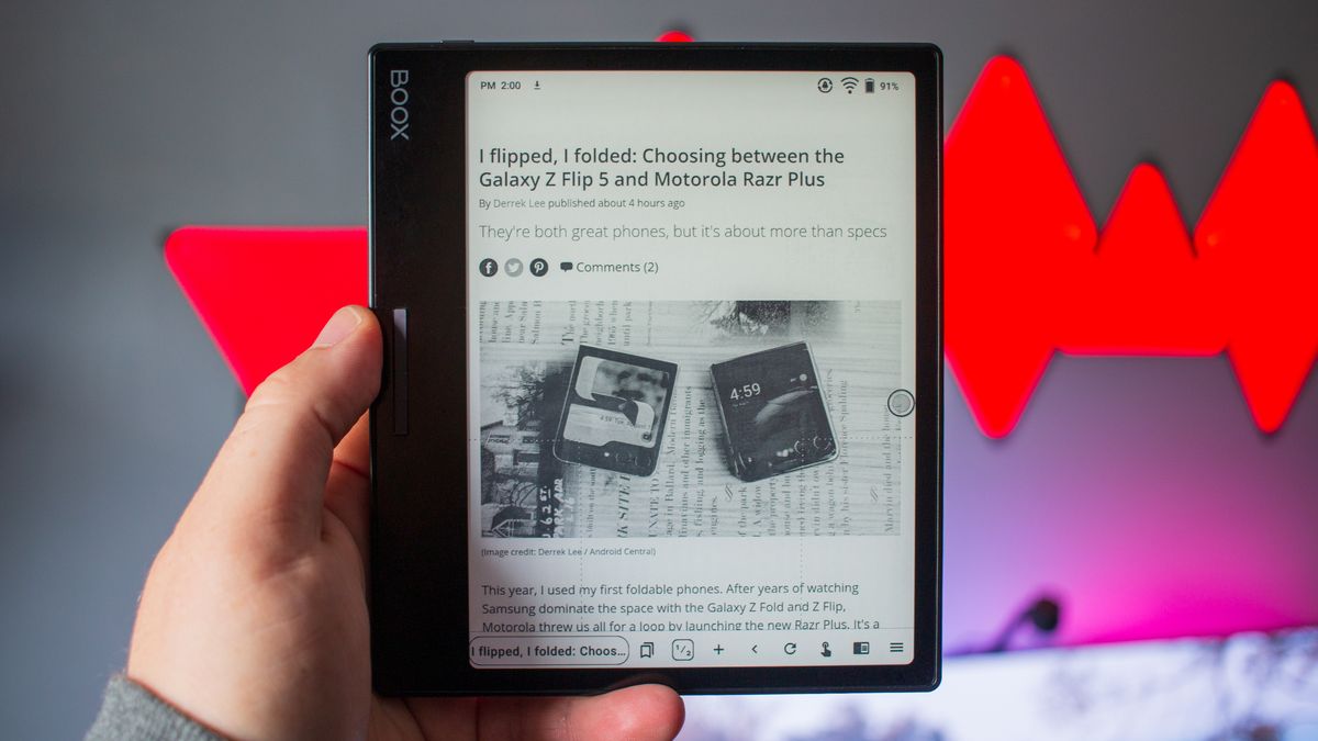 Onyx Boox Leaf 2 review: A pleasant delight | Android Central