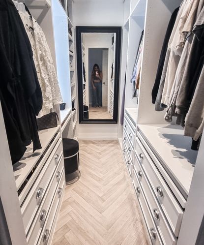Before and after: This IKEA PAX is now a chic walk-in closet
