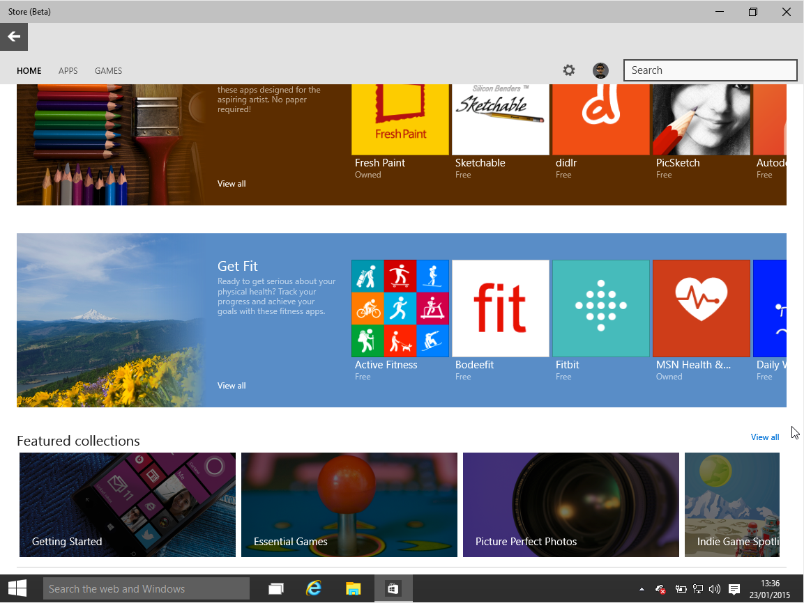 Take a peek at the clean, new look of the Windows 10 store | Windows ...