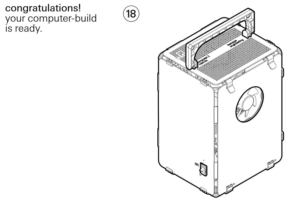 Free mini-ITX case made of one sheet of translucent plastic arrives ...
