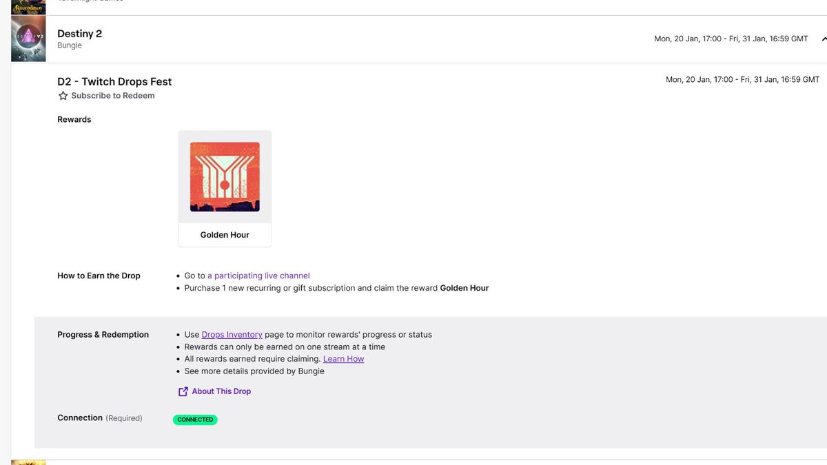 How to get Destiny 2 Twitch Drops and link your accounts | GamesRadar+