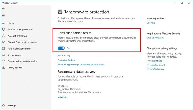 How to enable Controlled folder access to protect data from ransomware ...