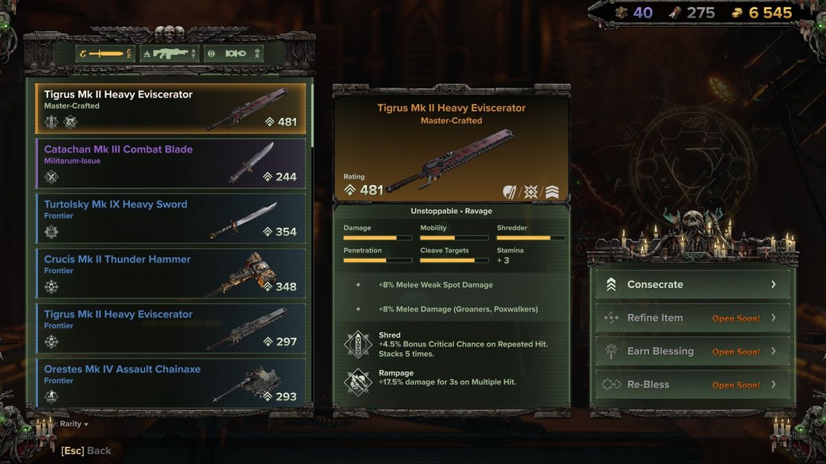 Darktide crafting: How to upgrade, refine, and find materials | PC Gamer