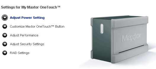 Maxtor Storage Manager - The TeraByte Drives Redefine External Storage ...