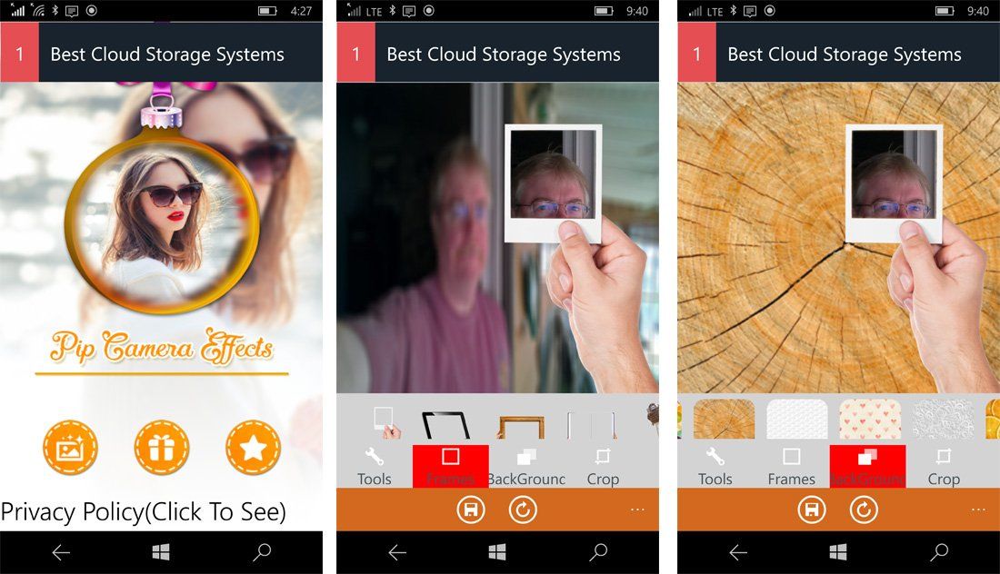 PIP Camera Effects, creative framing for your Windows photography ...