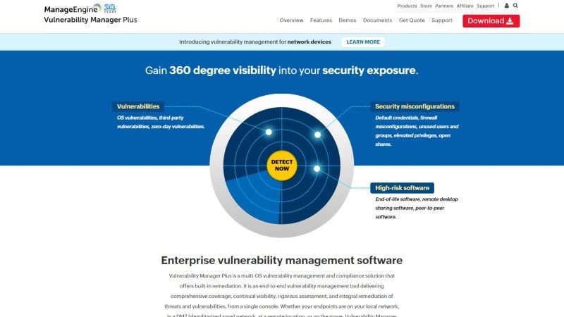 Manageengine Vulnerability Manager Plus Techradar
