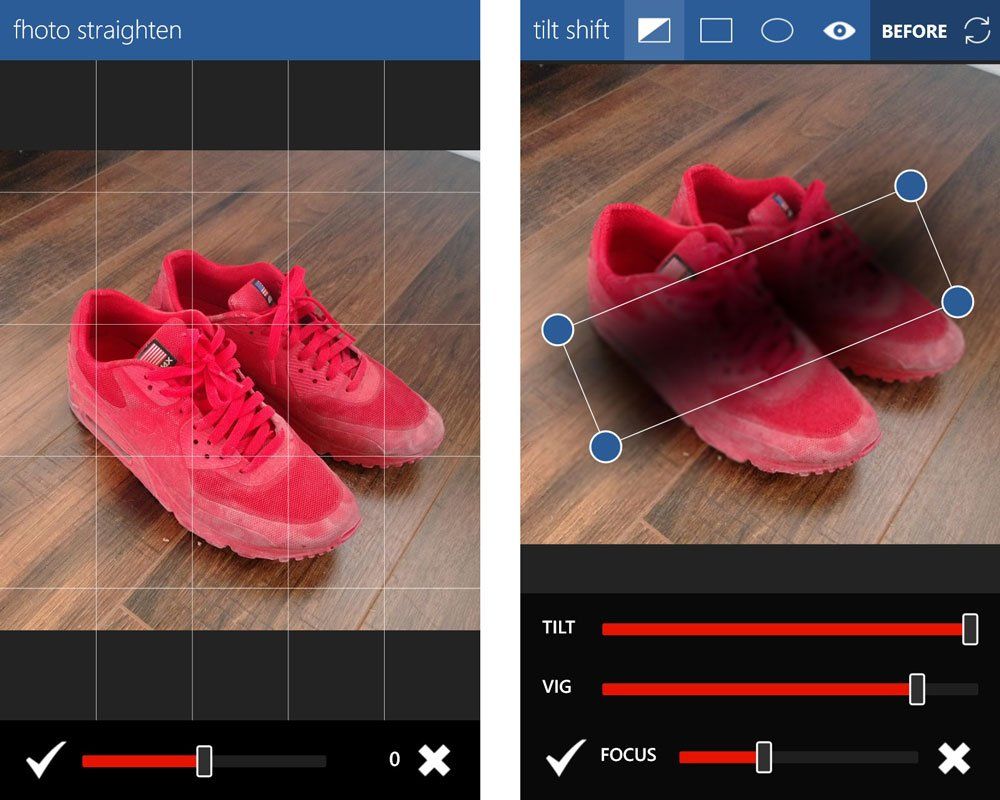 Fhotoroom adds invert tilt shift and straightening in latest update ...