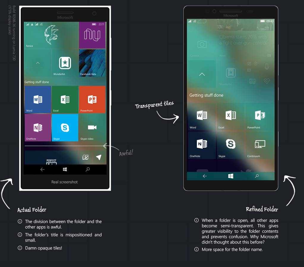 Behance concept revamps Windows 10 Mobile | Windows Central Behance concept revamps Windows 10 Mobile | Windows Central