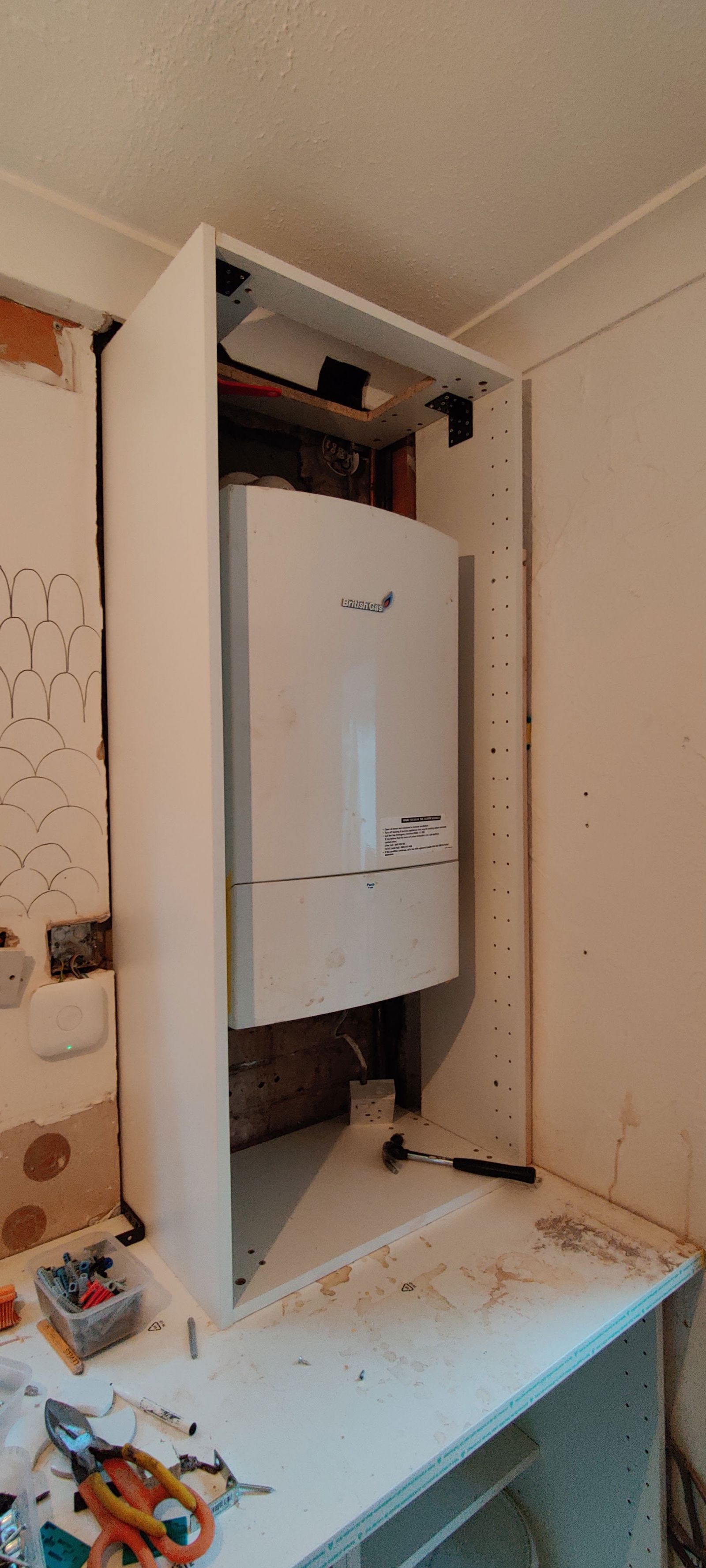 How to box in a boiler using IKEA's SEKTION cabinet frame | Real Homes