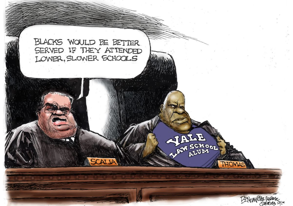 Editorial cartoon U.S. Antonin Scalia Racism | The Week