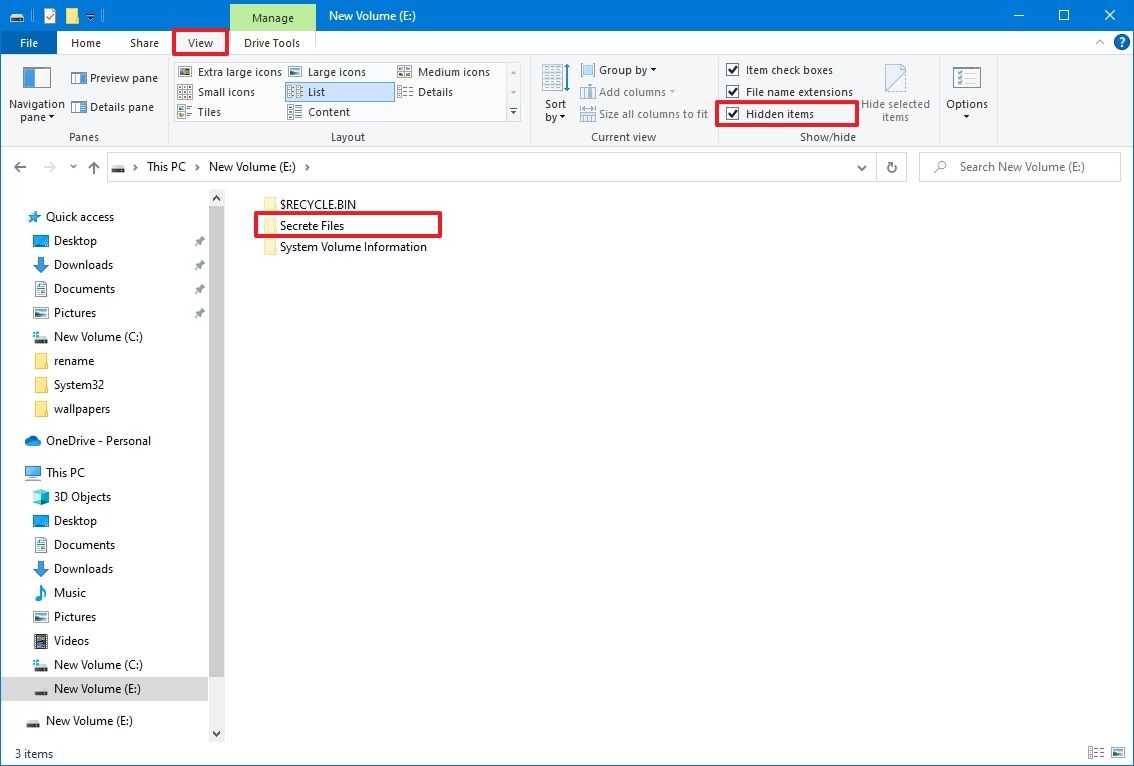 2025 - Cómo ocultar archivos y carpetas en Windows 10