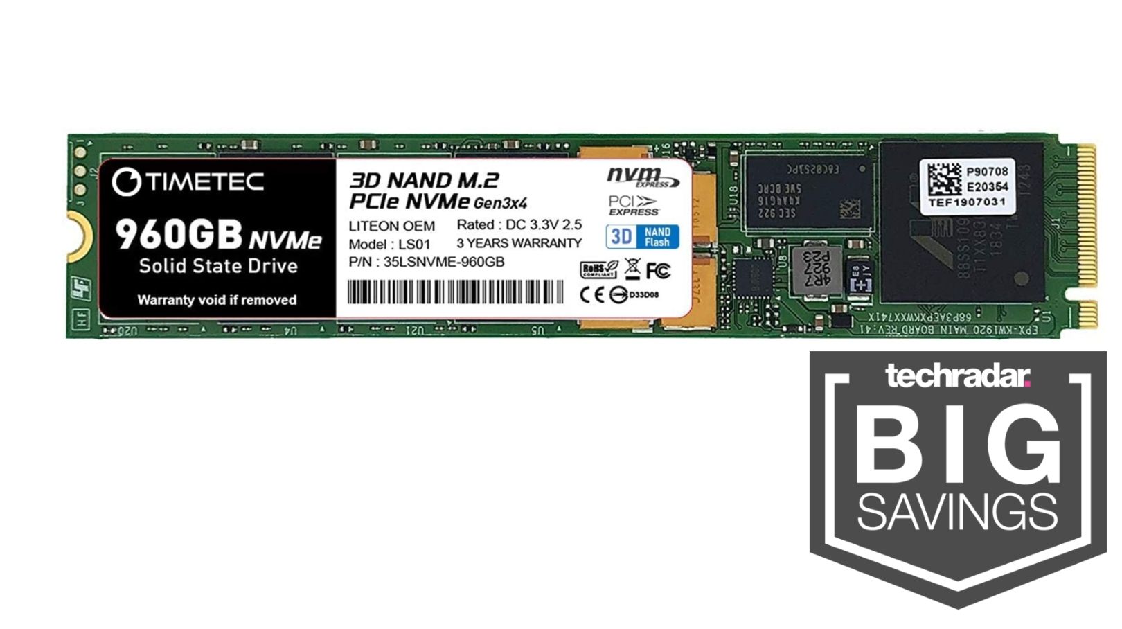 The cheapest SSD right now per unit storage is shockingly an M.2 PCIe ...