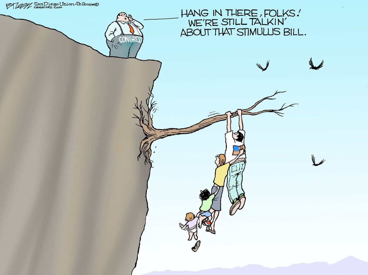 Political Cartoon U.S. congress coronavirus stimulus bill | The Week