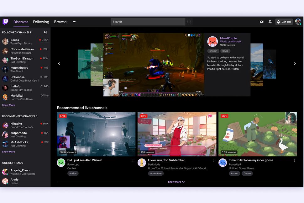 Twitch gets a brand new look that’s much cleaner, slicker and ‘elevates ...