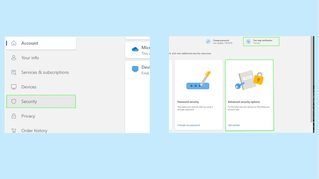 How to set up two-factor authentication for your Microsoft account ...