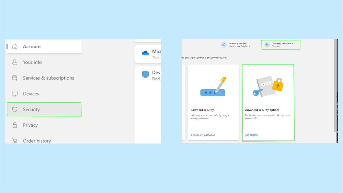 How to set up two-factor authentication for your Microsoft account ...
