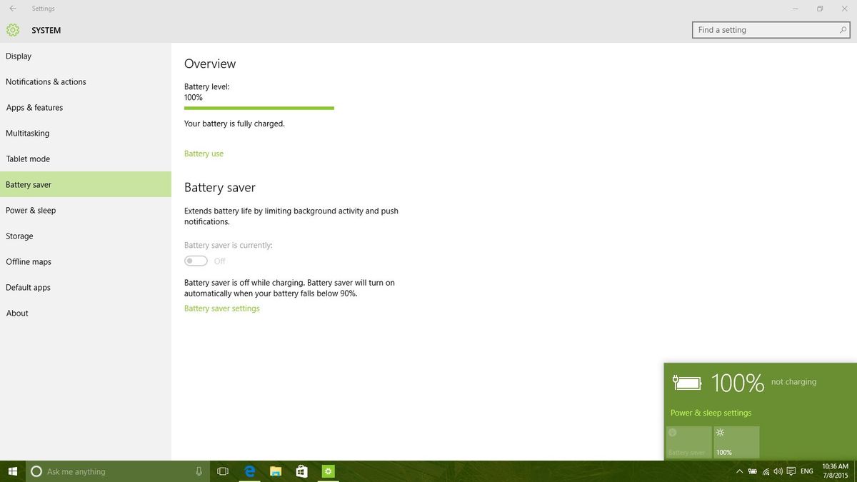 How to optimize battery life in Windows 10 devices using built-in ...