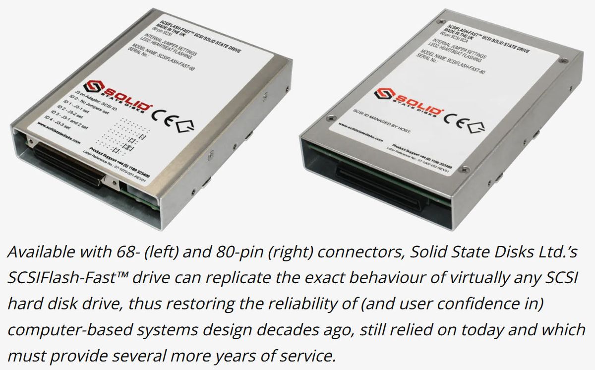 SCSI isn't dead yet — new SSD for old or obsolete systems is a boon for retro computing fans ...