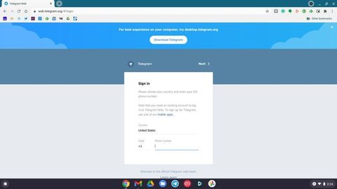 How to use the Telegram messaging app on a Chromebook or tablet ...
