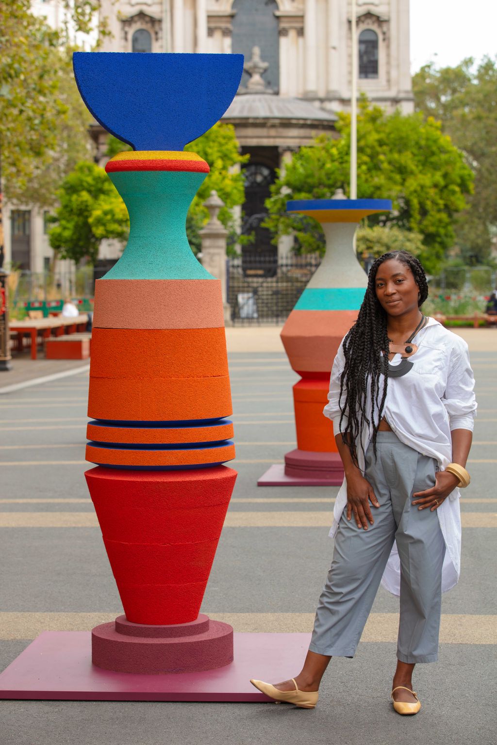 Simone Brewster evokes a forest of cork in central London | Wallpaper*