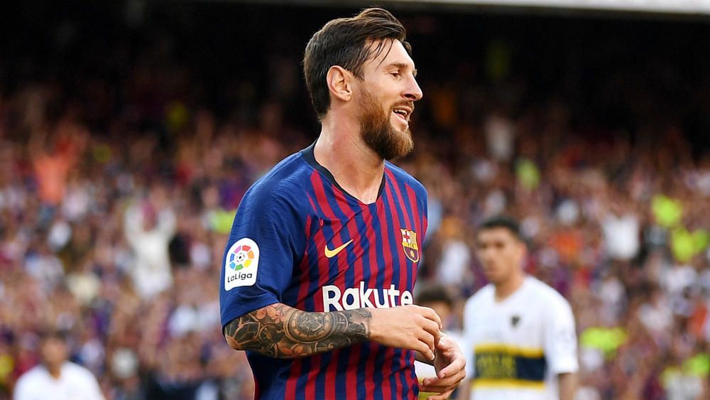 WATCH: Messi scores first goal as Barcelona captain | FourFourTwo