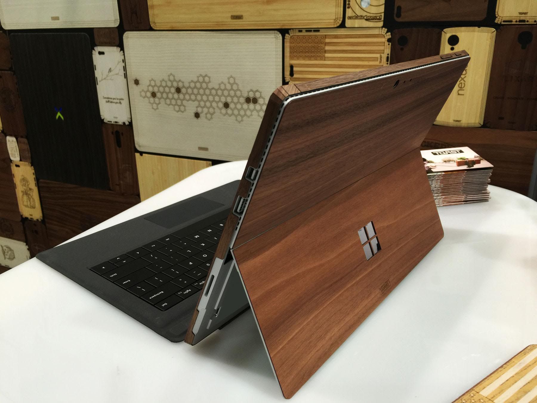 Toast's custom wood skin covers are now available for the Surface Pro 4 ...