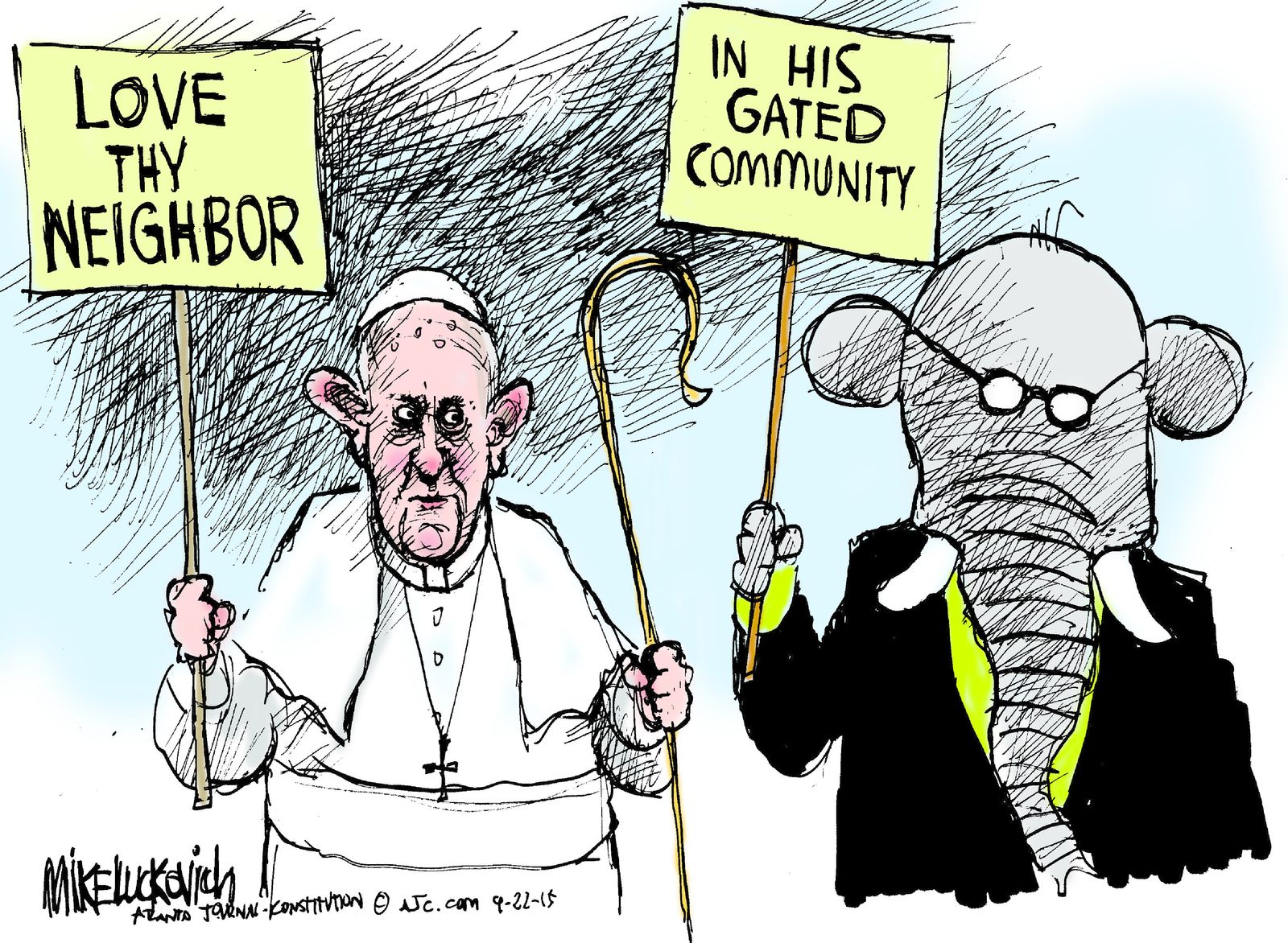 Editorial cartoon Pope GOP | The Week