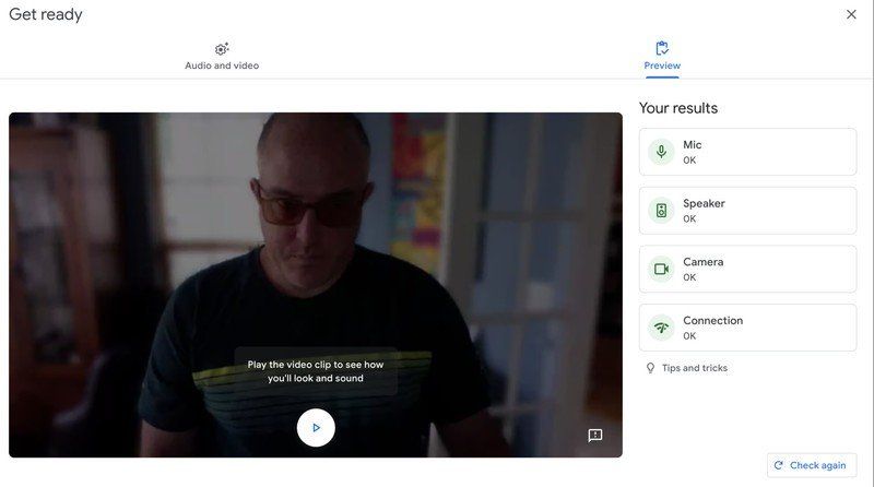 How to use Google Meet's virtual green room to check yourself before a ...