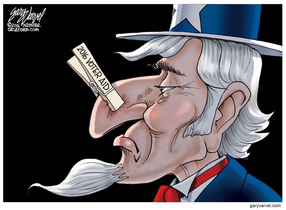 Political cartoon U.S. 2016 election voter aid | The Week