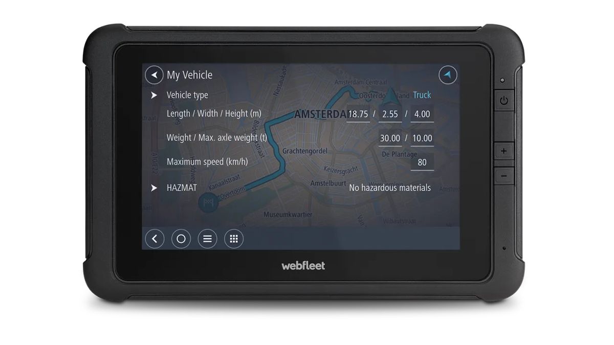 Hands on: Webfleet Solutions PRO 8475 TRUCK Android tablet review ...