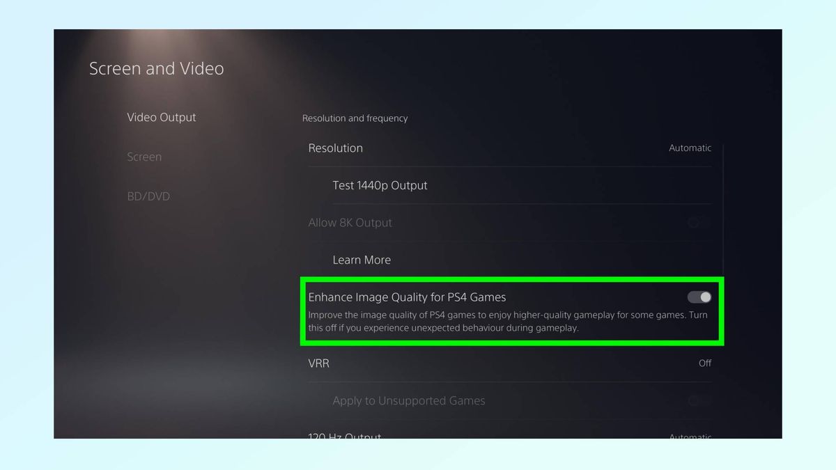 How to turn on PS5 Pro’s Enhance Image Quality for PS4 Games feature ...